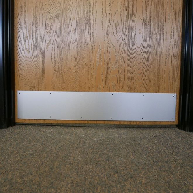 Anodized Aluminum Door Kick Plate | US28 Kick Plate